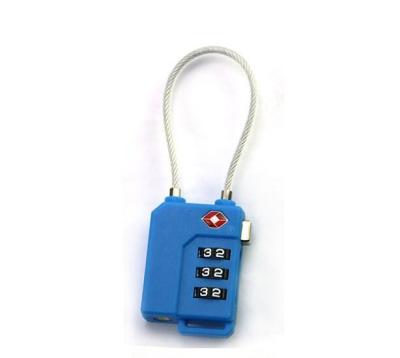 China Cable lock PC material TSA travel lock& Fashion Design Tsa Luggage Lock& Tsa Bag Number Lock for sale