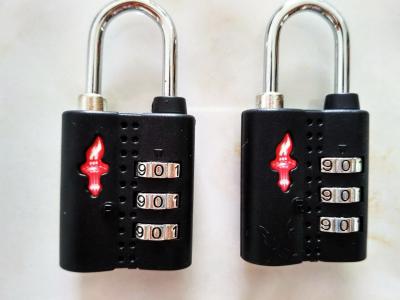 China 28.1g TSA Safe skies black  lock & Approved TSA ABS lock&  colour Tsa  Lock& Tsa Number Lock for sale