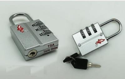 China TSA Safe skies  lock & Approved TSA lock&silver Tsa  Lock& 34.2g Tsa Number Lock for sale