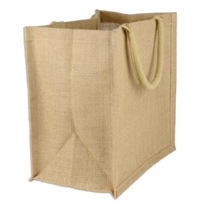 China Saco de compras reusável da juta 390gsm de serapilheira 40x14x34cm à venda