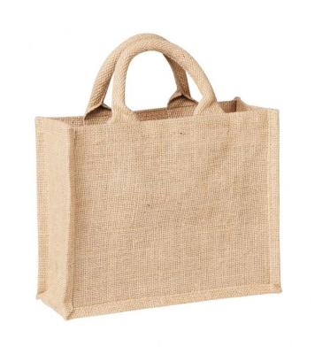 China Saco de compras reusável da juta 390gsm de serapilheira 40x14x34cm à venda