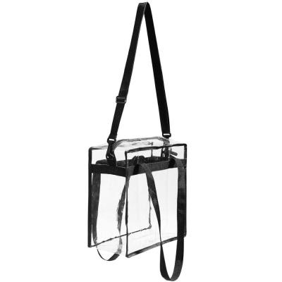 Cina Borsa della matita del PVC del supermercato 0.2mm Tote Beautiful 35x14x38mm in vendita
