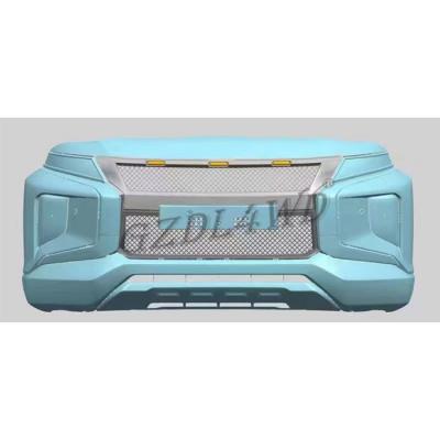 Cina Luci materiali di Front Grill Mesh With LED dell'ABS per Mitsubishi Tritone L200 2019+ in vendita