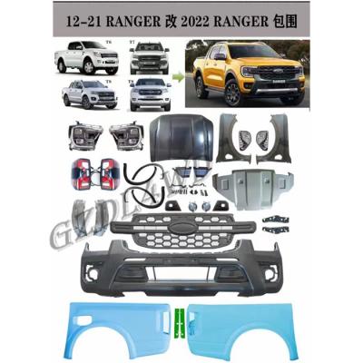 China GZDL4WD Facelift Body Kit For Ranger T6 T7 T8 Upgrade To T9 Wildtrak Upgrade Conversion Kit for sale
