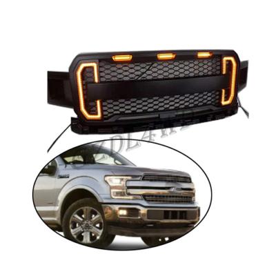 Cina Sostituzione di stile di Front Grill Mesh Grille Raptor per Ford F150 2018 2019 2020 con Drl & le luci di segnalazione di giro e 3 ambrati in vendita