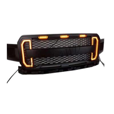 Cina Sostituzione di stile di Front Grill Mesh Grille Raptor per Ford F150 2018 2019 2020 con Drl & le luci di segnalazione di giro e 3 ambrati in vendita