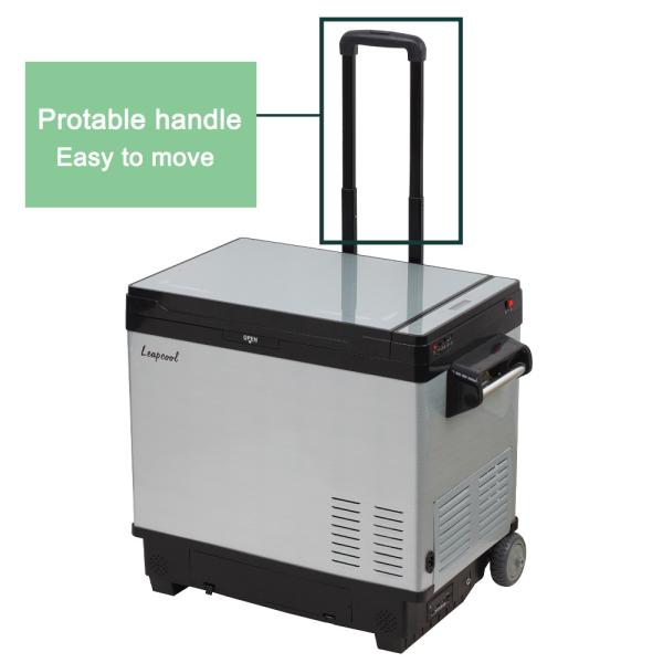 Quality DC 12V 25L Outdoor Camping Mini Automotive Fridge With Compressor And Battery for sale