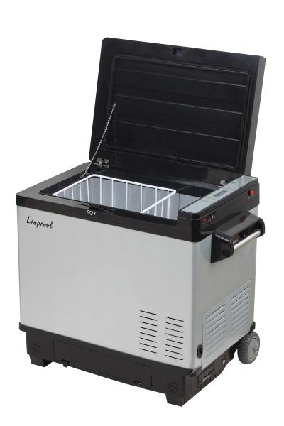 Quality DC 12V 25L Outdoor Camping Mini Automotive Fridge With Compressor And Battery for sale