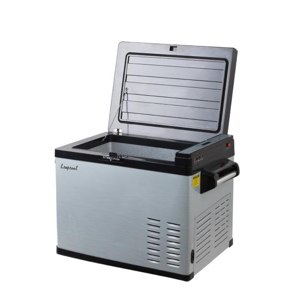 Quality Battery Powered Solar Fridge 30L Camping Freezer Car Cooler Fast Cooling for sale