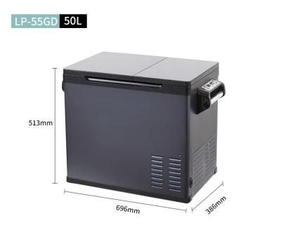 Cina Frigorifero portatile per camion senza CFC 50L Grande capacità DC 12V 24V Freezer per auto in vendita