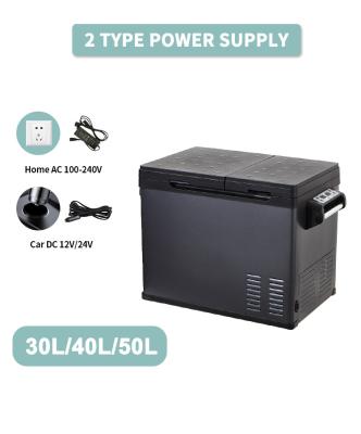 Cina Frigorifero portatile per camion senza CFC 50L Grande capacità DC 12V 24V Freezer per auto in vendita