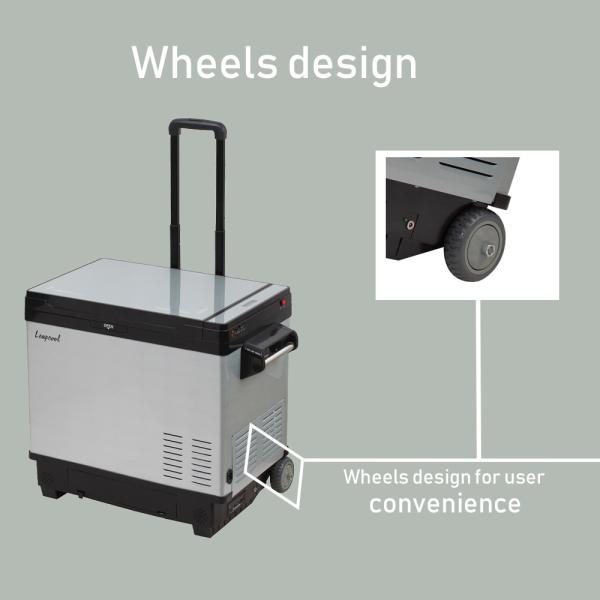 Quality Outdoor Freezer with Wheels DC 12V/24V AC 100V-240V Portable Compressor for sale