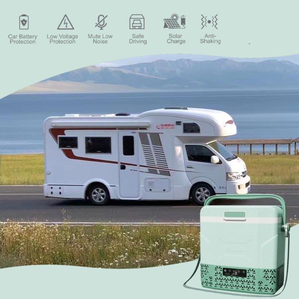 Quality Shoulder Belt Mini Freezer DC 12v Portable Car Fridges Cooler Compressor Camping for sale