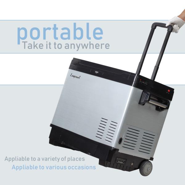 Quality Solar Car Fridge Outdoor Freezer with Lithium Battery and Refrigerator Cooling for sale