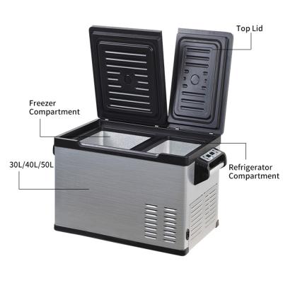 Cina Rating di efficienza energetica di grado 1 30L Mini frigorifero portatile per auto a corrente continua per campeggio off road in vendita