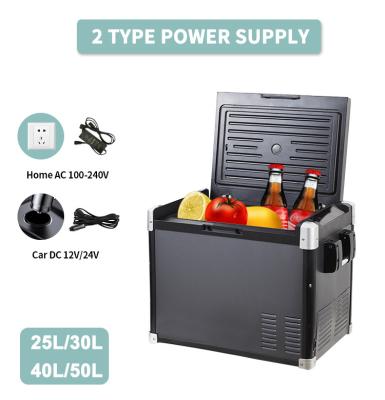 중국 냉각 모드 냉장고 12V 휴대용 50L 태양 냉장고 캠핑 트럭 RV 보트 판매용