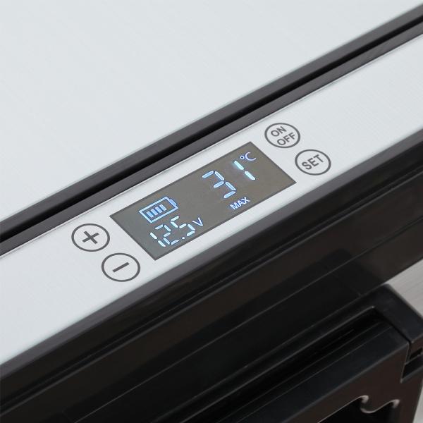 Quality 25L Solar Car Freezer for Camping Single Door Freezer Dual DC Portable for sale