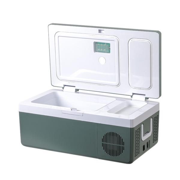 Quality Road Trip 15L Portable Car Mini Fridge with LED Display and Freezer Cooling Mode for sale