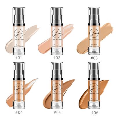 China Full Coverage Waterproof Colour Soft Matte Liquid Foundation Make Up Foundation Concealer Makeup Matte Face Base Tone 6 Color for sale