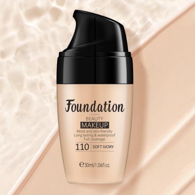 China Face Foundation Cream Waterproof Long-lasting Concealer Oil Liquid Professional Makeup Matte Base Make Up Cosmetics Maquiagem for sale