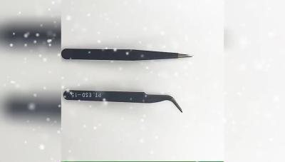 China Hot  Straight & Curved Tweezers For Nail Art False Eyelash Extension Tweezers Stainless Steel Tweezer Make Up Tools for sale