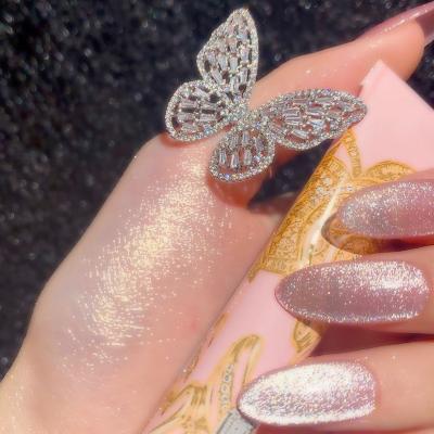 China New Highlighter Liquid Gold Blue Palette Makeup Glow Contour Shimmer Powder Brighten Face Body Highlighter for sale