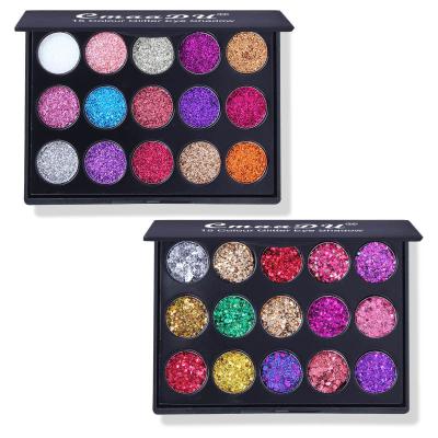 China New 15 Color Glitter Eye Shadow Palette Pigment Professional Eye Makeup Palette Long-lasting Make Up Eyeshadow for sale