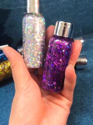 China Body Sequins Body Lotion Flash Eye Shadow Dazzle Polarizing Stage Makeup Face Sequins for sale