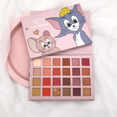 China 24 Colors Oil Painting Eyeshadow Palette Glitter Shimmer Eye Shadow Powder Matte Glitter Eyeshadow Palette for sale