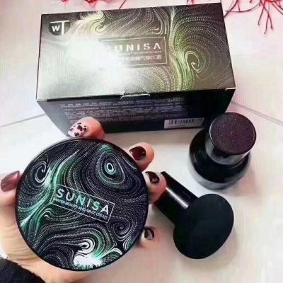 China Waterproof Foundation Face Base Makeup Pressed Powder Professional Private Label Oil Control Setting  bb cream air cushion for sale