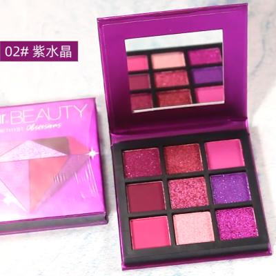China Custom Professional Long Lasting Makeup 9 Color Eyeshadow Matte Eye Shadow Palette for sale