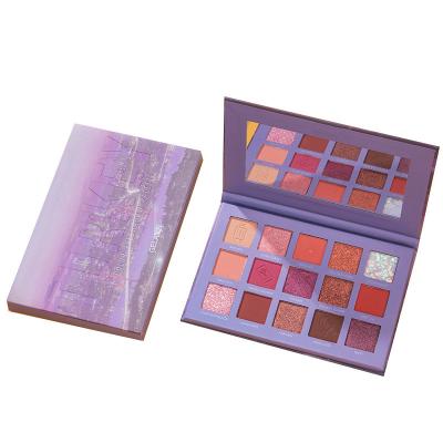 China INS Hot Sell 15 Color Glitter Pink Pearl Waterproof Student Eye Shadow for sale