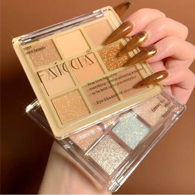 China Make Up Private Label Eyeshadow makeup Newest Popular Transparent Candy Color 9  Eyeshadow Palette Custom logo for sale