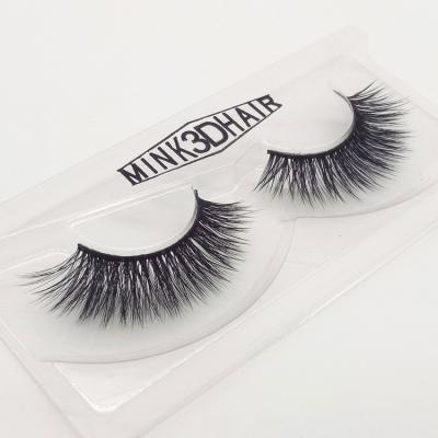 China Hand Made Super Thin Strip Mink Eyelash 3d Mink Eyelashes Packaging with Mink Lashes for sale