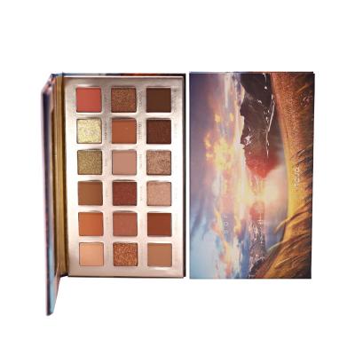 China 18 Colors High pigments Eyeshadow Palette Custom Private label with Package Box Make up for sale