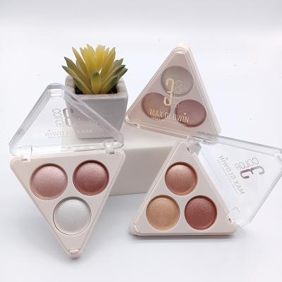 China New Product Make Up Eyeshadow Shimmer and Gillter contouring powder shadow and highlight for sale