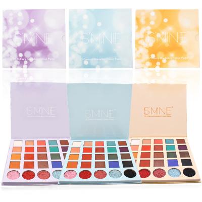 China Birthday Gift Easy Coloring 25 Color Long Lasting Eyeshadow Palette Waterproof Vegan Cosmetics Makeup Eyeshadow Palette for sale