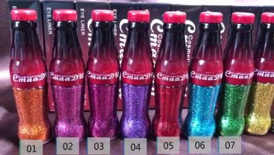 China Good Price Unique Design Stage makeup 12 color glitter gold powder eyeliner liquid glitter eyeliner shadow liquid for sale