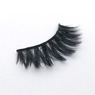 China Best 5D Faux Fake Eyelashes 100% Handmade Dramatic Thick Crossed Cluster False Eyelashes,Long Soft Reusable eyelashes for sale