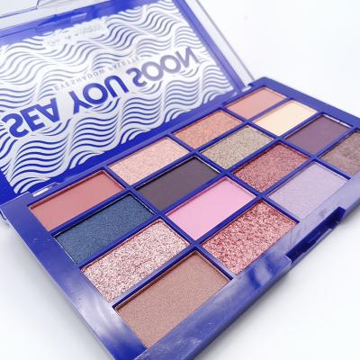 China 2021 Wonderful Hot Selling Square  Eye palette Makeup Natural Shimmer High Pigment Makeup Glitter Eyeshadow for sale