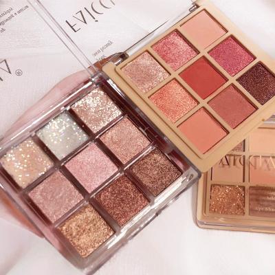 China Wonderful  Eyeshadow makeup Newest Popular Transparent Candy Color 9 color Make Up Eyeshadow Palette Custom logo for sale