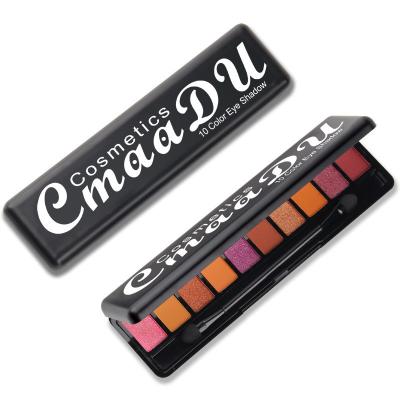 China NEW Arrival Professional Long Lasting makeup glitter 10 color eyeshadow palatte for sale