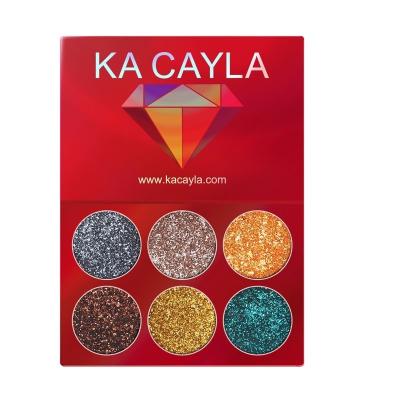 China 2021 New Product Make Up Dropshipping 5 Colors Diamond Glitter Sequined Eyeshadow Palette Matte Waterproof Make Up Pallets for sale