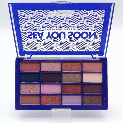 China Beautiful Square Eye Makeup Natural Shimmer High Pigment Makeup Glitter Eyeshadow for sale