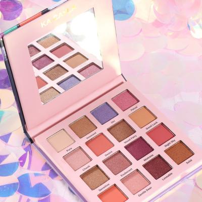 China Best  eye shadow cosmetics glitter 16 colors private label eyeshadow palette for sale