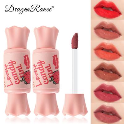 China 16 Colors Waterproof Lovely Lip Gloss Long Lasting Candy Dyeing Lip Tint Sweetly Flavour Liquid Lipstick for sale