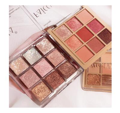 China 2021 Make Up Private Label Eyeshadow makeup Newest Popular Transparent Candy Color 9  Eyeshadow Palette Custom logo for sale