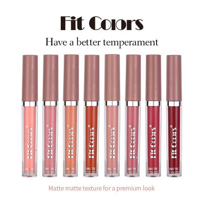 China New Beauty Glazed 24 Colors Natural Matte Lip Gloss Sexy Nude Liquid Lipstick Waterproof Lip Gloss Non-stick Cup Lip Glaze for sale