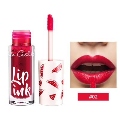 China New Fruit Smell Moisturizing Waterproof Non Stick Cup Liquid Lipstick Lip Glaze Set for sale