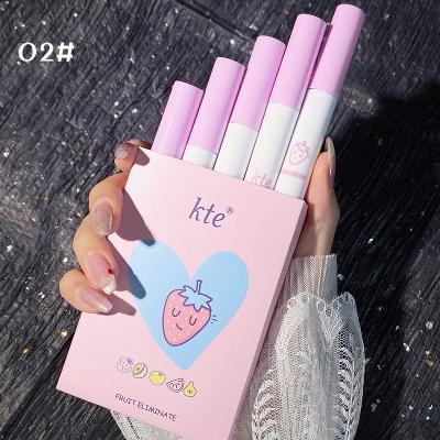 China New Cigarette Lip Gloss Set For Lips Makeup Long Lasting Matte Lipsticks for sale